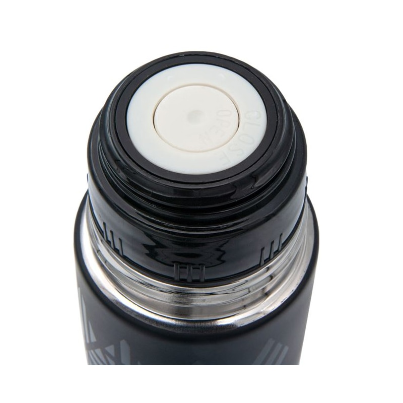 Termos, 500 ml, Pentru bauturi calde si reci, Buton, fara BPA, Otel ...