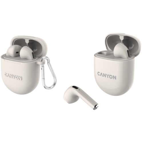 Casti wireless, Canyon, TWS-6, Bej - eMAG.ro