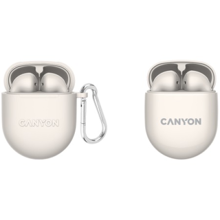 Casti wireless, Canyon, TWS-6, Bej - eMAG.ro