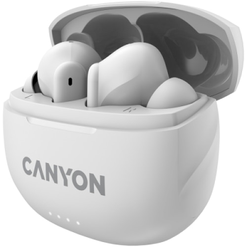 Casti wireless, Canyon, TWS-8, Alb - eMAG.ro