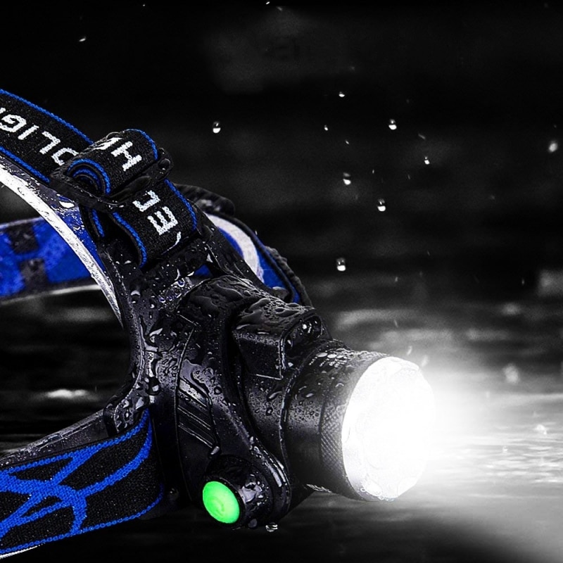 Lanterna cap Pyramid®, 1200 lumeni, camping, pescuit, service, zoom, 2 ...