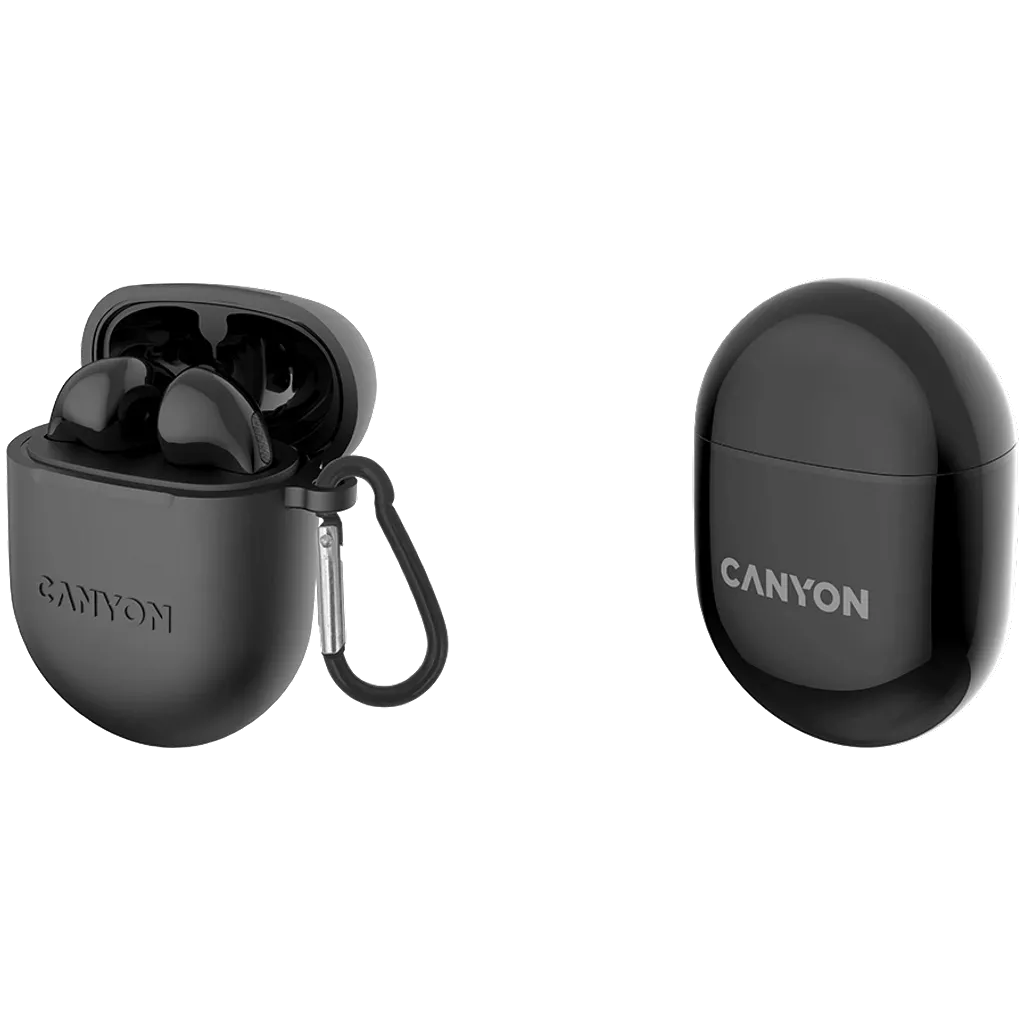 Casti wireless, Canyon, Bluetooth 5.3, Negru - eMAG.ro