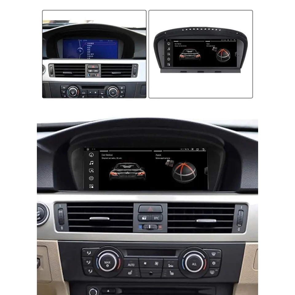 Multimedia pentru BMW 5 E60, E61/ BMW 6 - E63, E64 / BMW 3 - E90, E91, E92, E92, E93, Android 11 ...