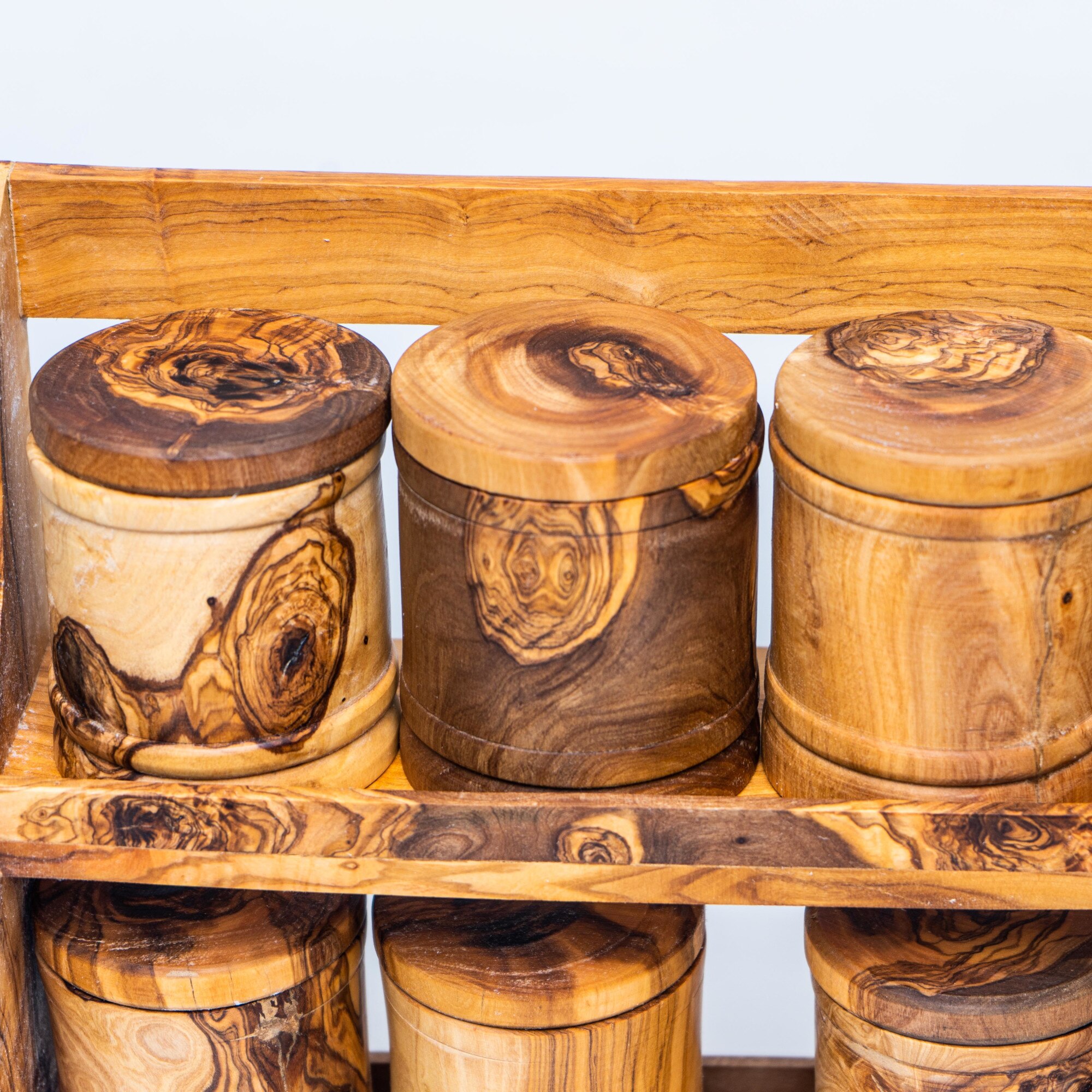 Set recipiente condimente cu suport, 8 buc - eMAG.ro