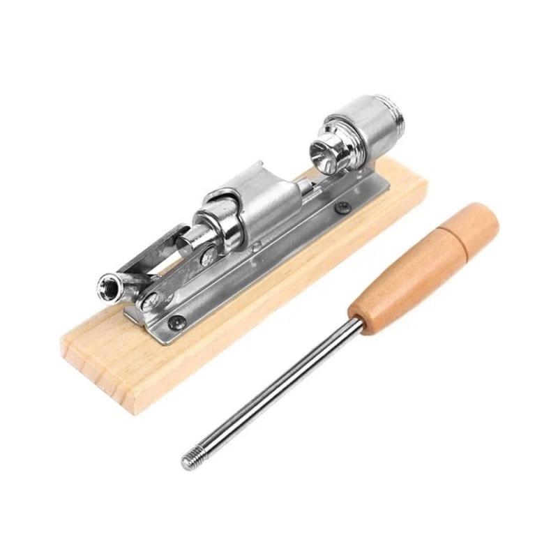 Spargator de nuci manual, reglabil, otel/lemn - eMAG.ro