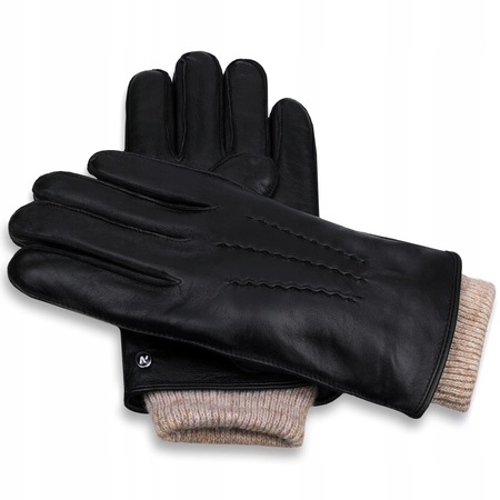 Manusi de iarna pentru barbati cu tehnologie touch, Napo Gloves, piele ...
