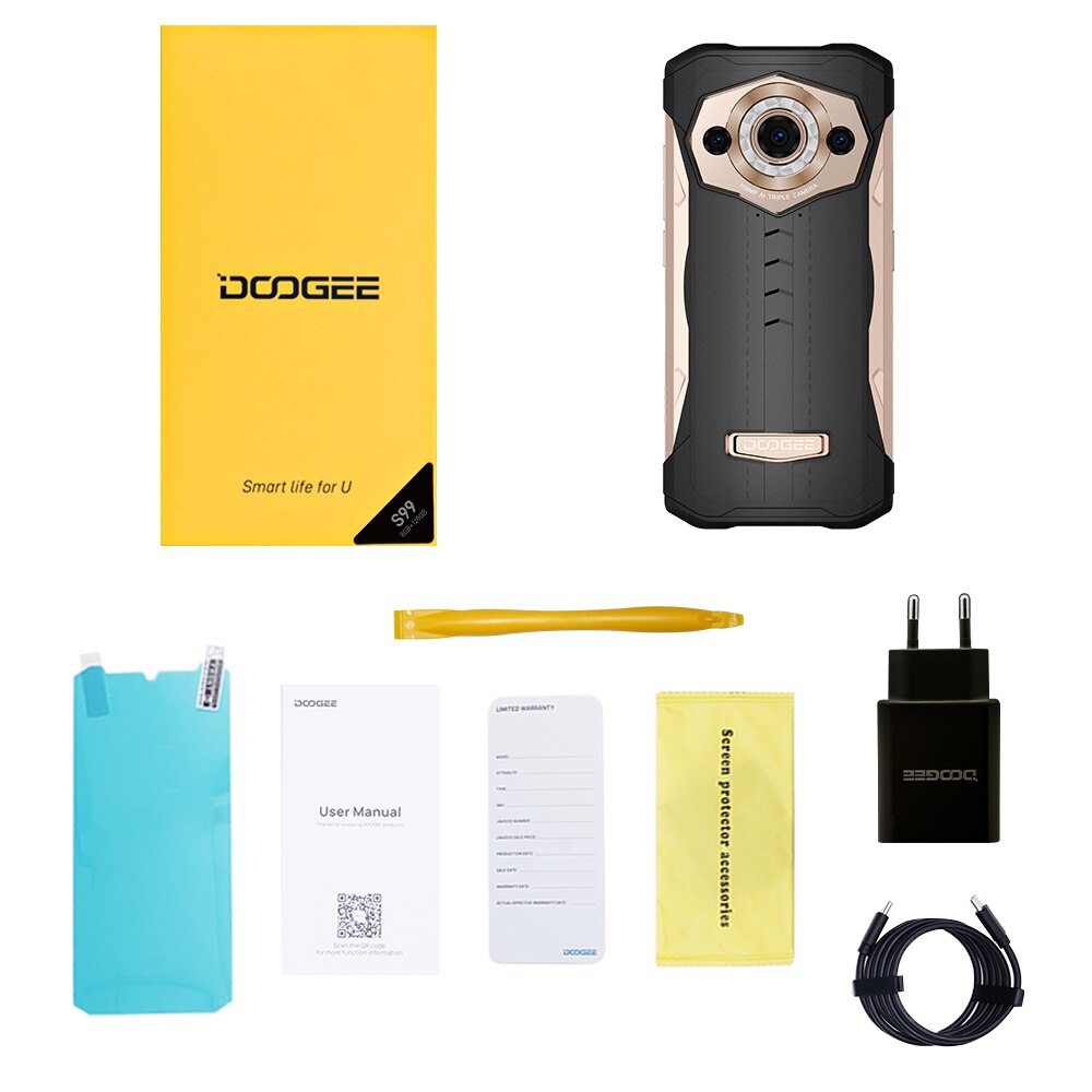 Смартфон Doogee S99, IP69, Mil-std-810g, 108MP тройна камера, 6000mAh ...