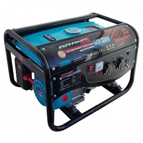 Generator curent electric Grand 3000W, monofazat, 2 prize, 7cai, motor ...