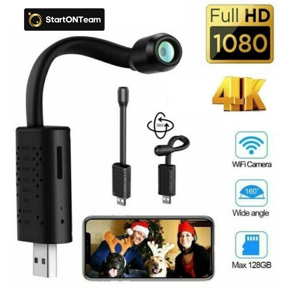 Mini Camera Spion StartONTeam USB, Supraveghere pe mobil, Wireless ...