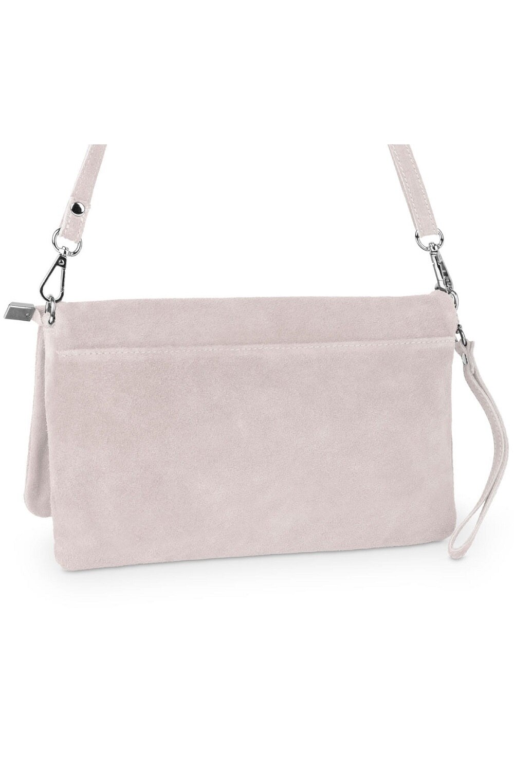 Geanta de dama, Vera Pelle, Piele intoarsa, VPL0367-BE, Clutch, Bej ...