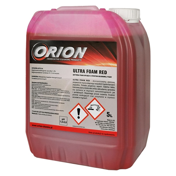 "Ultra Foam Red" Illatos, színes semleges aktív hab. (5 Kg) - eMAG.hu