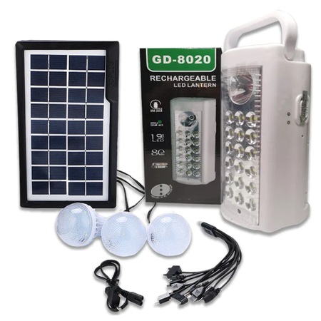 Kit solar de iluminat GDLite GD-8020 - eMAG.ro