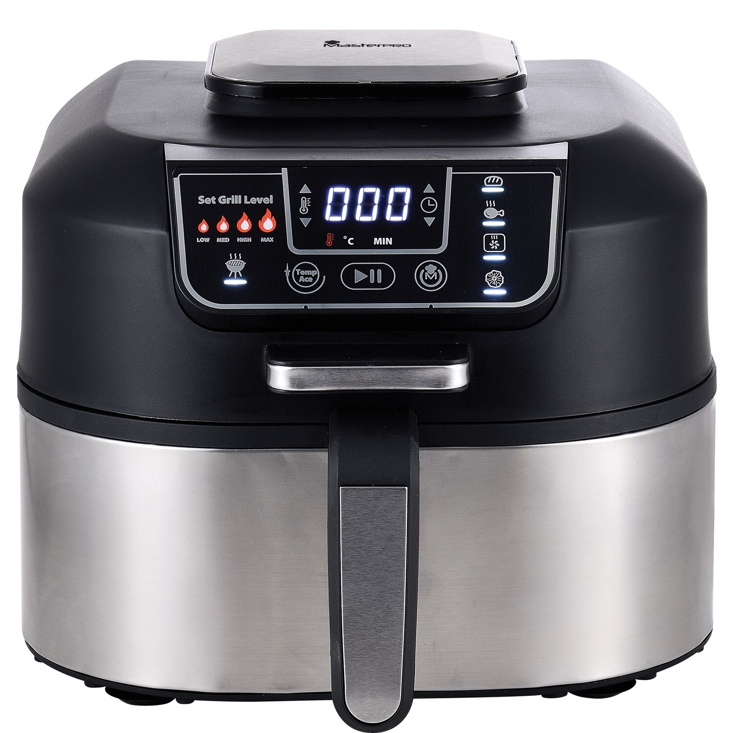 Multicooker, Master Pro, Otel inoxidabil, 5,6 l, Negru/Argintiu - eMAG.ro