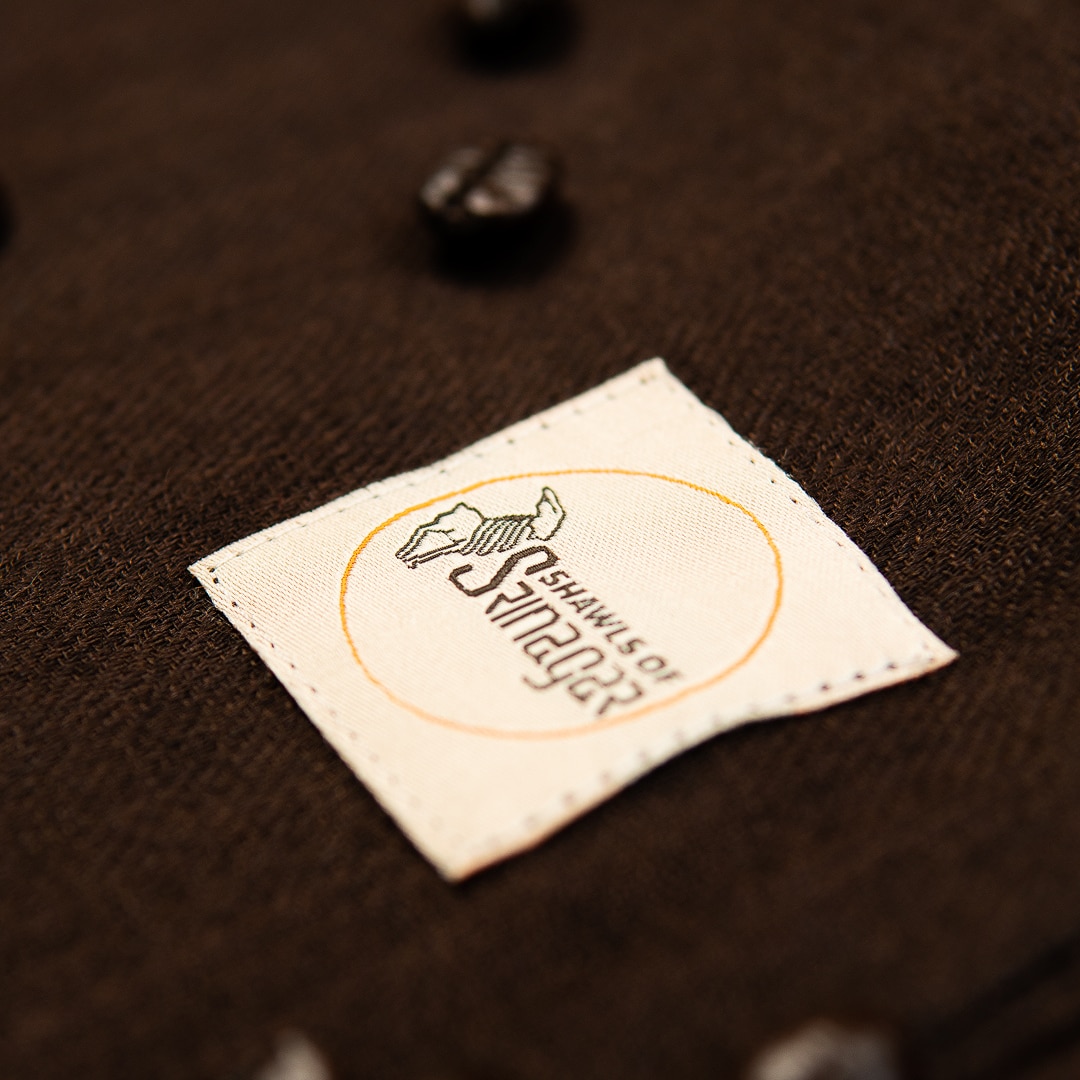 Sal de dama, Shawls of Srinagar, Casmir, 200x75cm, Maro - eMAG.ro