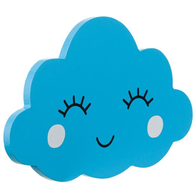 Lampa de perete in forma de norisor albastru din lemn, Iluminat pentru ...