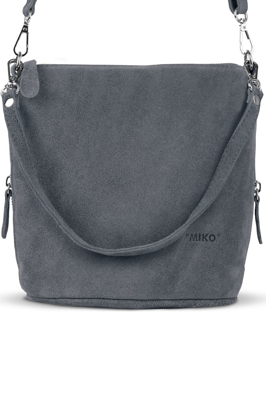 Női táska, Vera Pelle, Velúr, VPL0181-DGRAY, Miko, Antracit - eMAG.hu