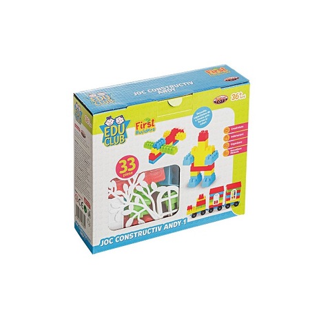 Set constructii cuburi Burak ANDY 1, 33 piese - eMAG.ro