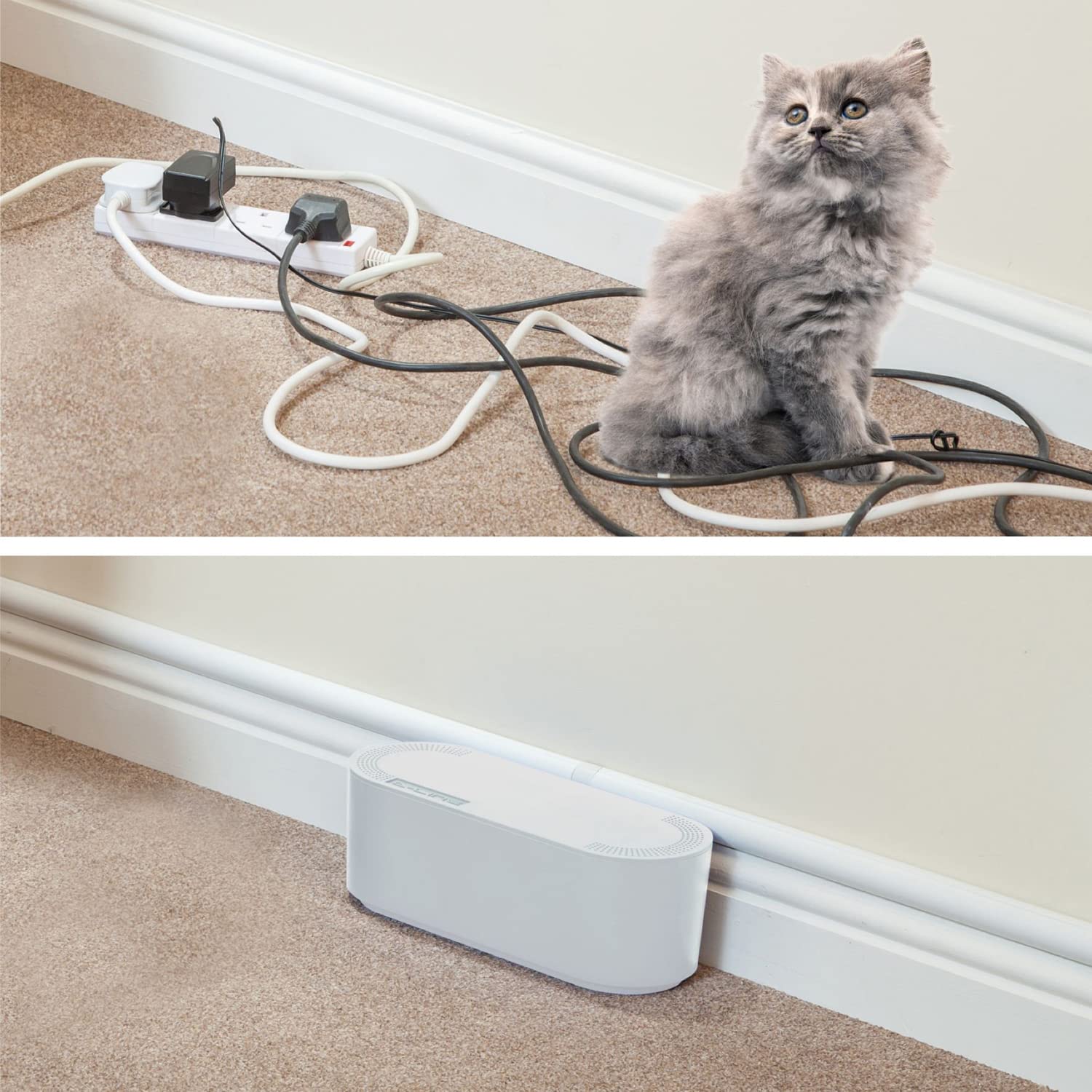 Cutie organizare cabluri si prelungitoare D-Line, alb, 325 x 115 x 125 ...