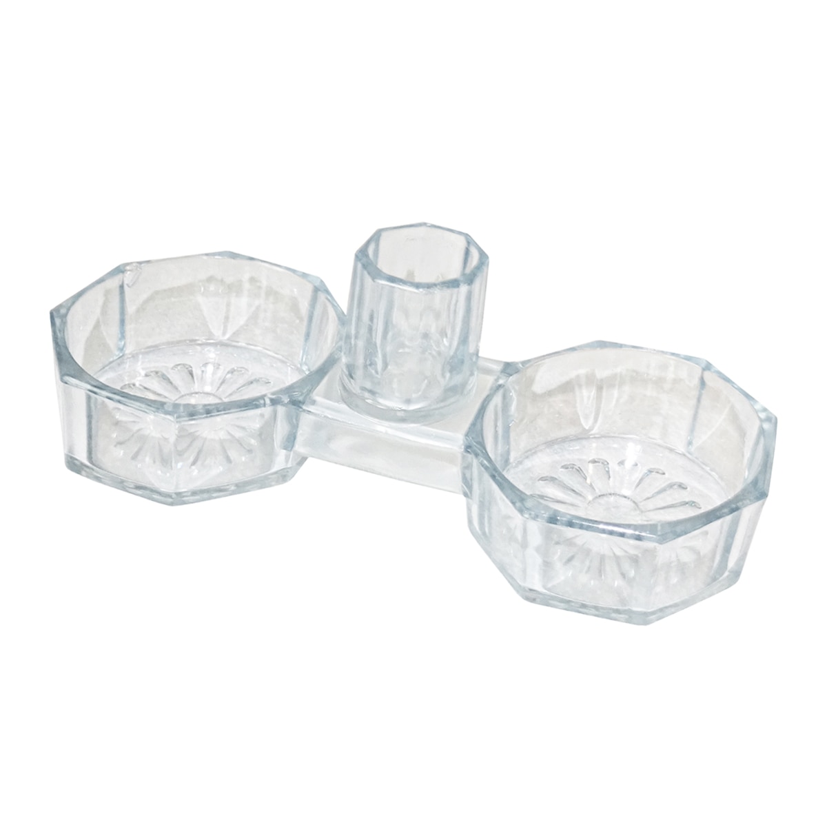 Solnita clasica Natalia, 13x5 cm, sare, piper, scobitori, din plastic ...