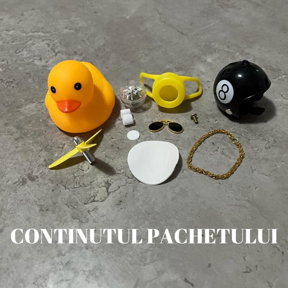 Accesoriu bicicleta/auto, ratusca decorativa 8 ball pool, din silicon ...