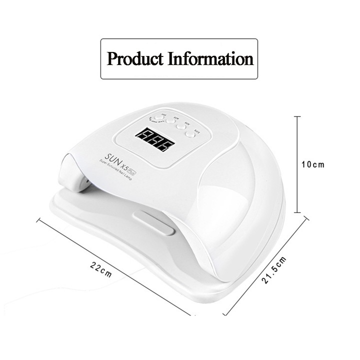 Lampa Profesionala Unghii UV LED 80 W Cu Senzori, Darklove, 36 Leduri ...