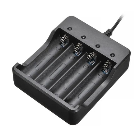 Incarcator pentru 4 Sloturi tip 18650, Indicator Led, Oprire automata ...