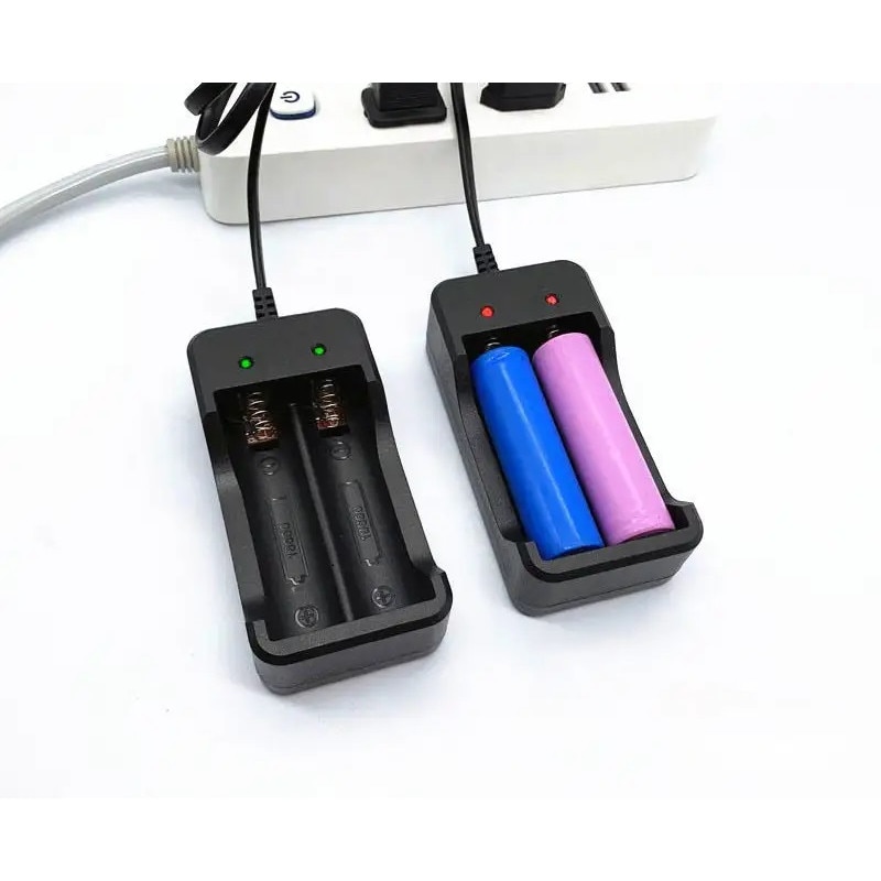 Incarcator pentru 2 Sloturi tip 18650, Indicator Led, Oprire automata ...