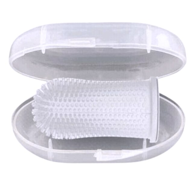 Periuta de dinti degetar 360° din silicon pentru gingii bebe, Empria ...