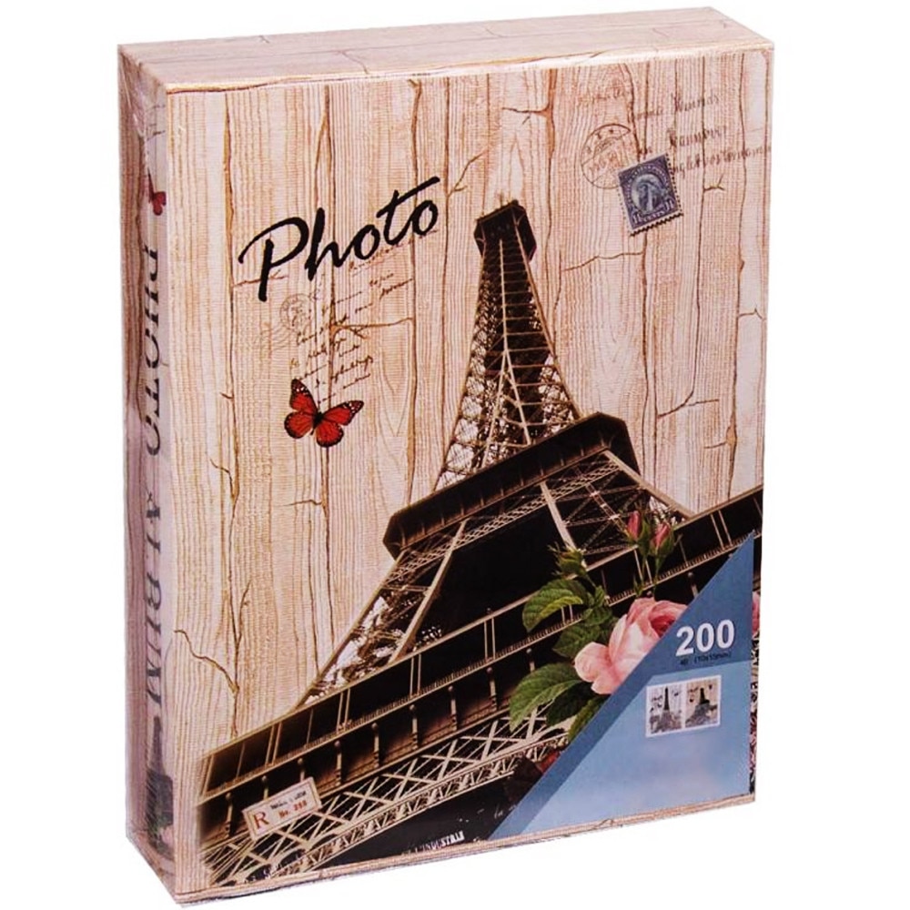 Album foto in cutie Pufo Retro Paris, 27 x 20 cm, 200 poze - eMAG.ro