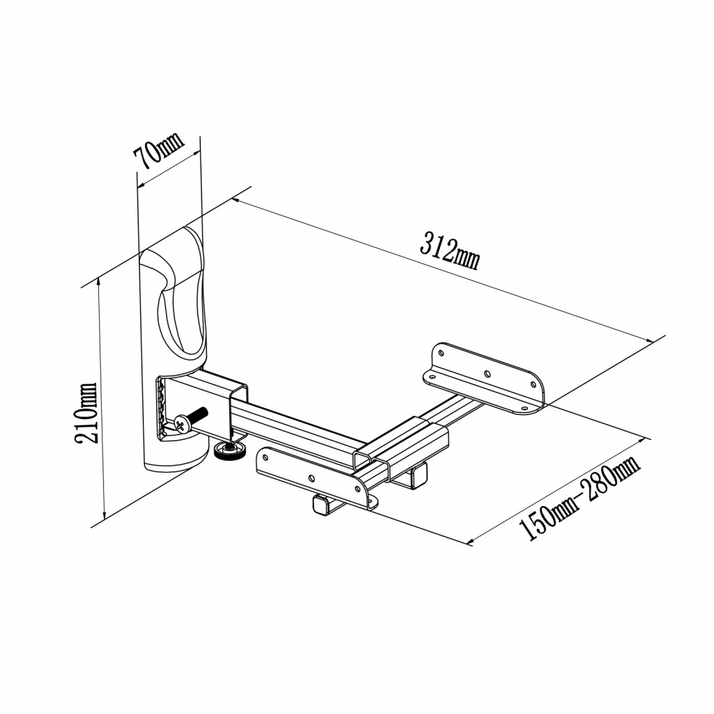 Suport boxe de perete, ART, Otel, Negru - eMAG.ro