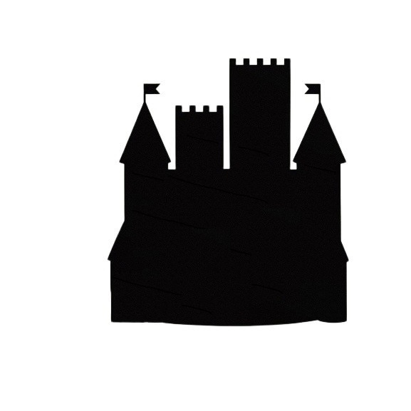 Tabla Scolara sub Forma de Autocolant pentru Scris cu Creta, Castel ...