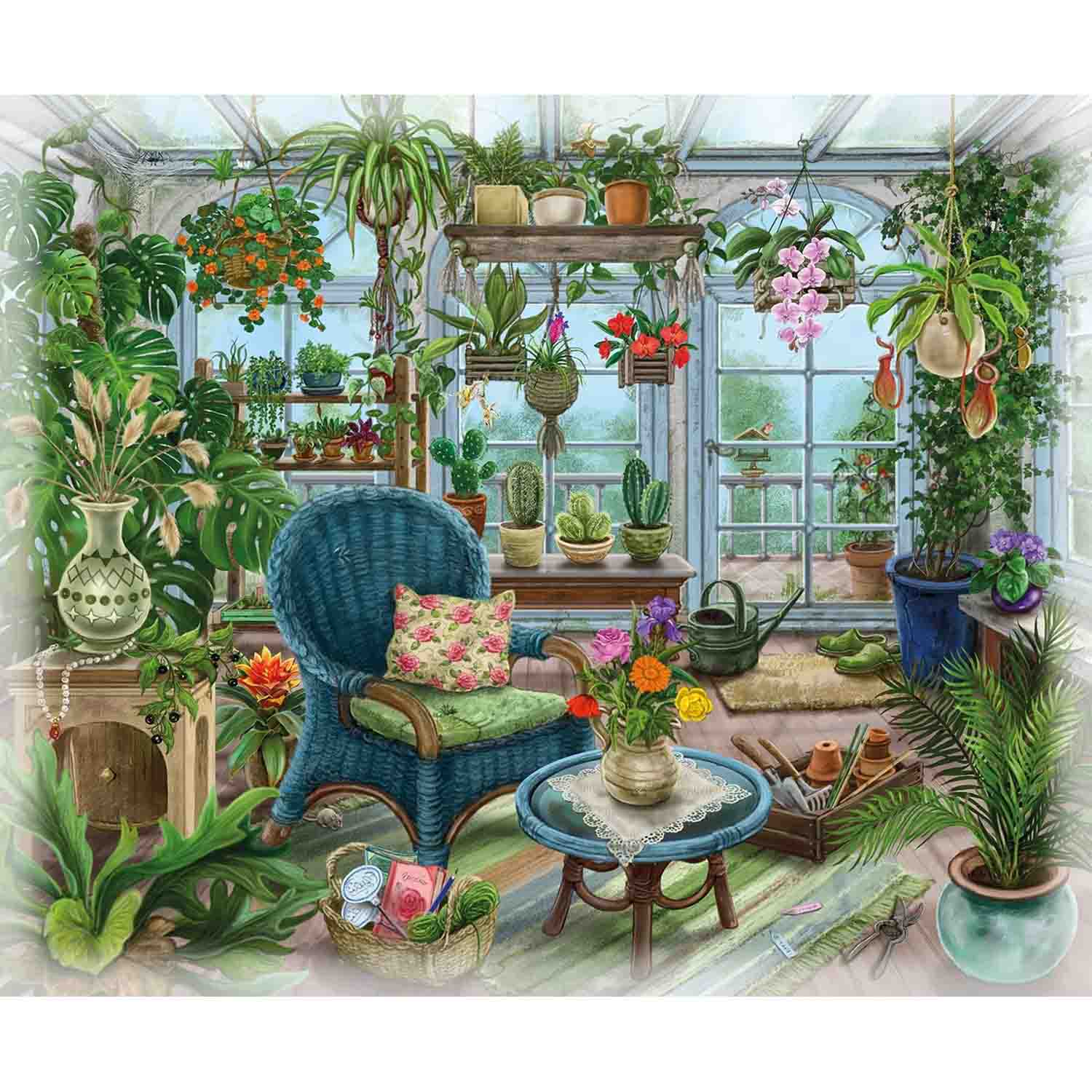 Puzzle Ravensburger Exit - Sera cu flori, 99 piese - eMAG.ro