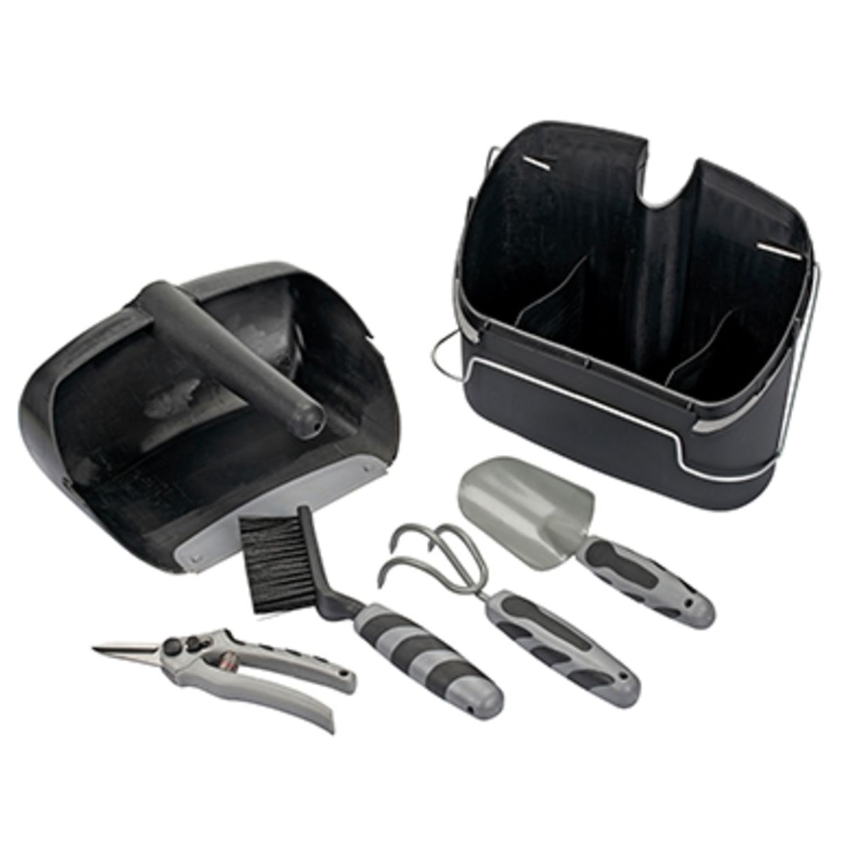 Set gradinarit, Gardenline, plastic, negru, 5 accesorii - eMAG.ro