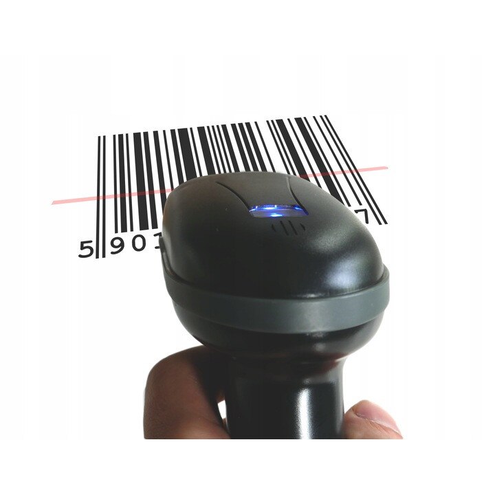 Cititor cod de bare, Wireless, Plastic/Policarbonat, Negru - eMAG.ro