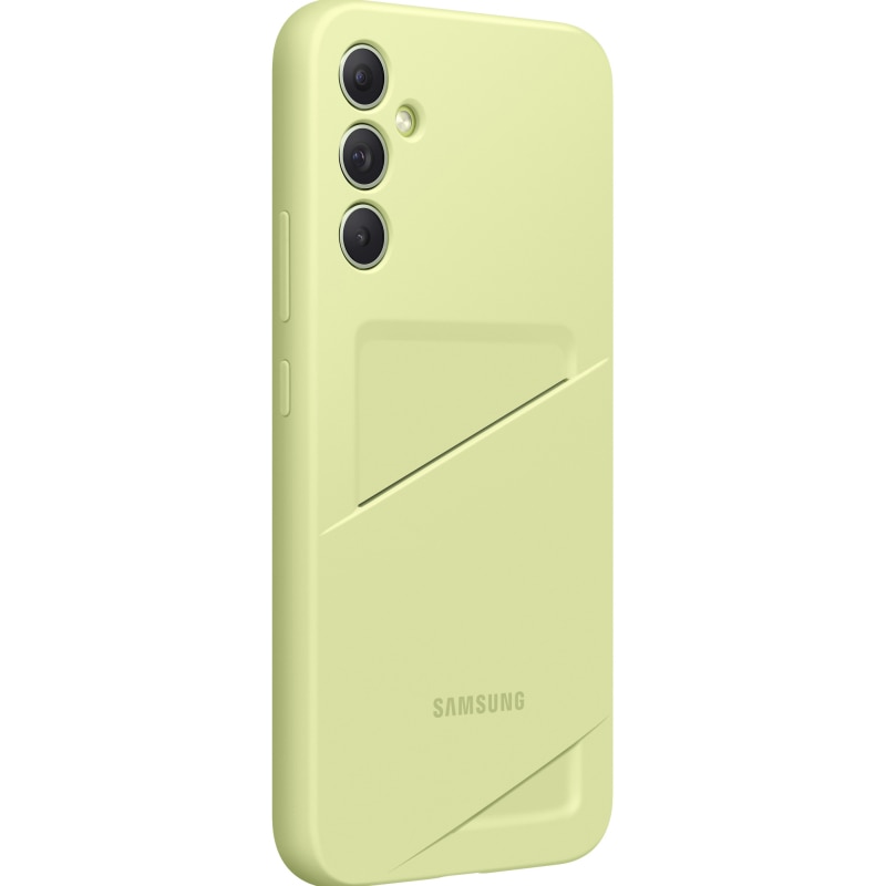 Предпазен калъф Samsung Card Slot Case за Galaxy A34, Lime - eMAG.bg