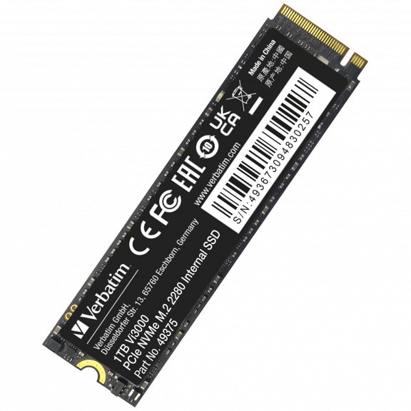 Solid State Drive (SSD) Verbatim Vi3000, 1TB, PCIe Gen.3 NVMe, M.2 - eMAG.ro