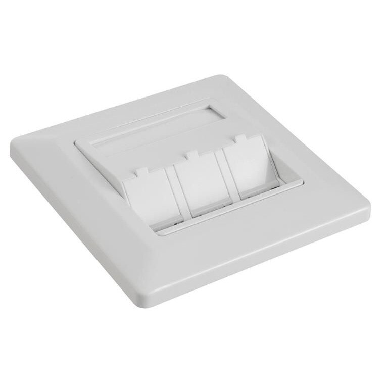 Priza modulara, Solarix, 80 x 80 mm, Alb - eMAG.ro