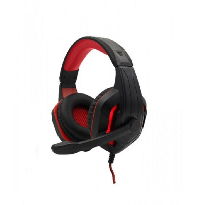 Casti gaming, Jack 3.5mm, USB, Negru/Rosu - eMAG.ro