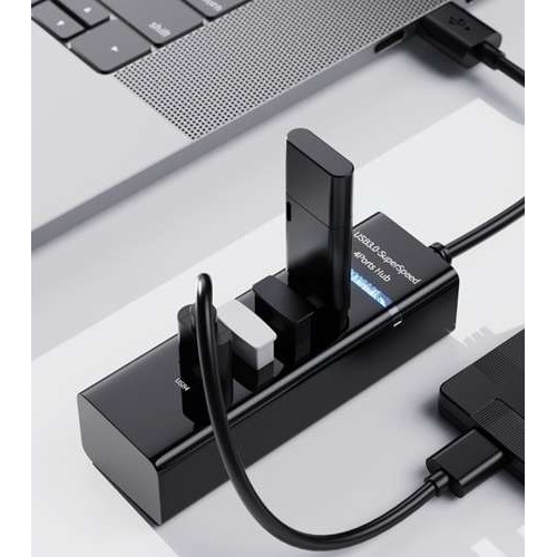 Hub USB 3.0, 4 porturi, adaptor USB C - eMAG.ro