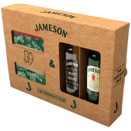 Pachet Jameson 2 x 0.05l + 1 Pereche sosete Jameson - eMAG.ro