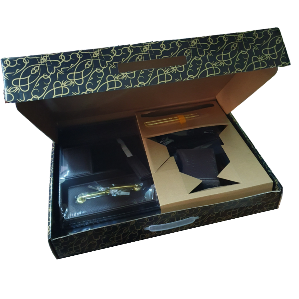 Set birou 7 piese piele ecologica cu mapa birou, suport notes, suport ...