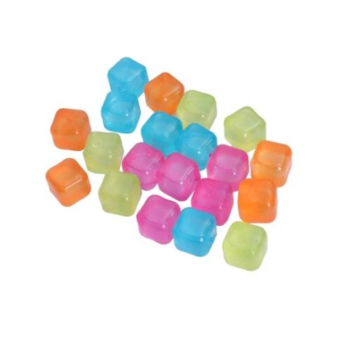 Cuburi de gheata reutilizabile, 20 buc, multiculor - eMAG.ro