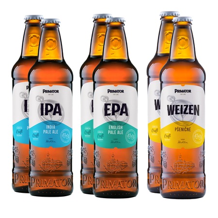 Set 6 sticle Primator Czech Craft Beer, 6 x 0.5L - eMAG.ro