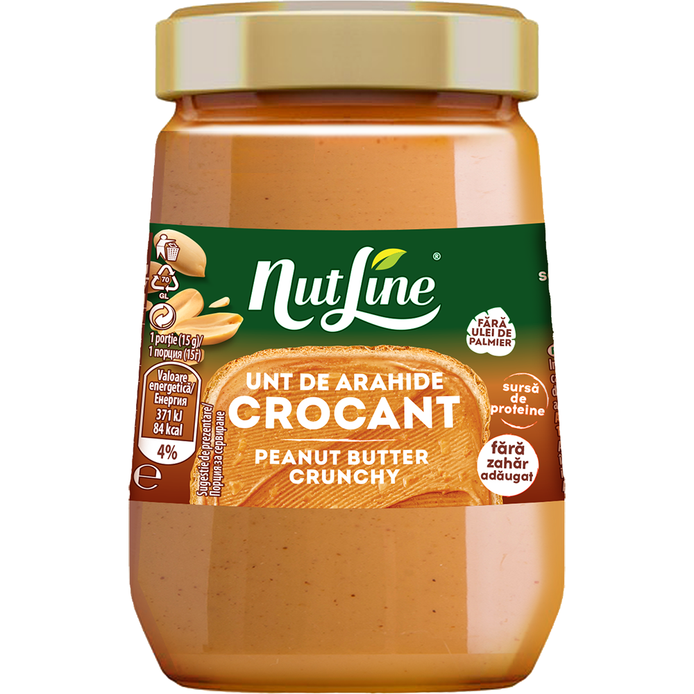 Unt de arahide Nutline crocant 340g - eMAG.ro