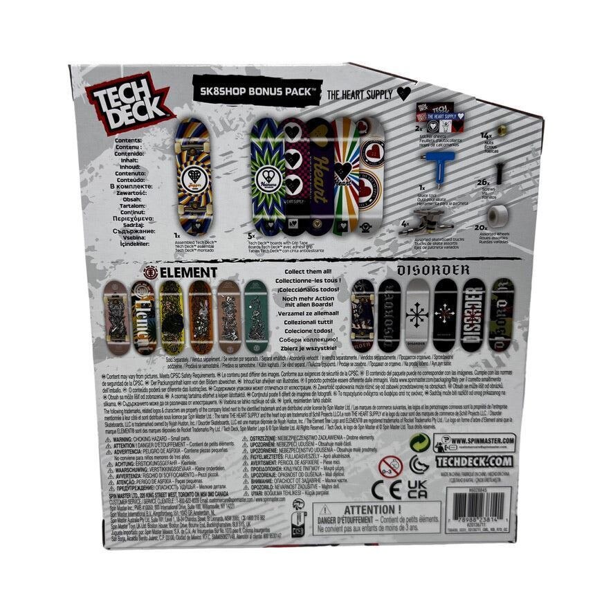 Set 6 mini placi skateboard, Tech Deck, Bonus Pack, The Heart Supply - eMAG.ro