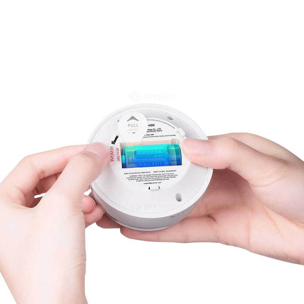 Detector de fum cu senzor fotoelectric de ultima tehnologie wi-fi si ...