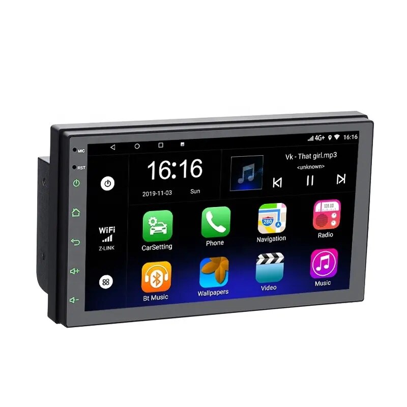 Multimedia cu navigatie auto, ZT, Android 12, 7", 2GB, 32GB, 4X50W ...