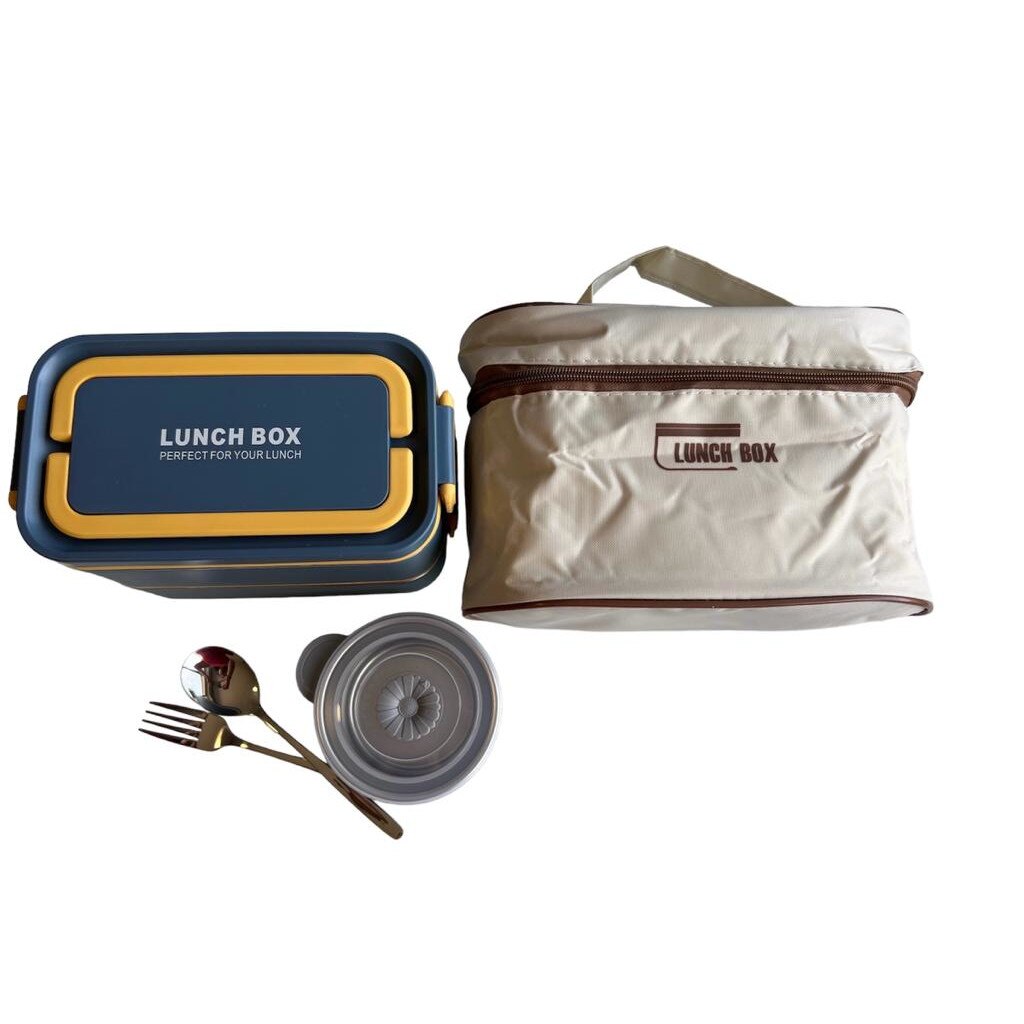 Caserola pentru mancare Solid Volt, bento box din inox, cu geanta ...