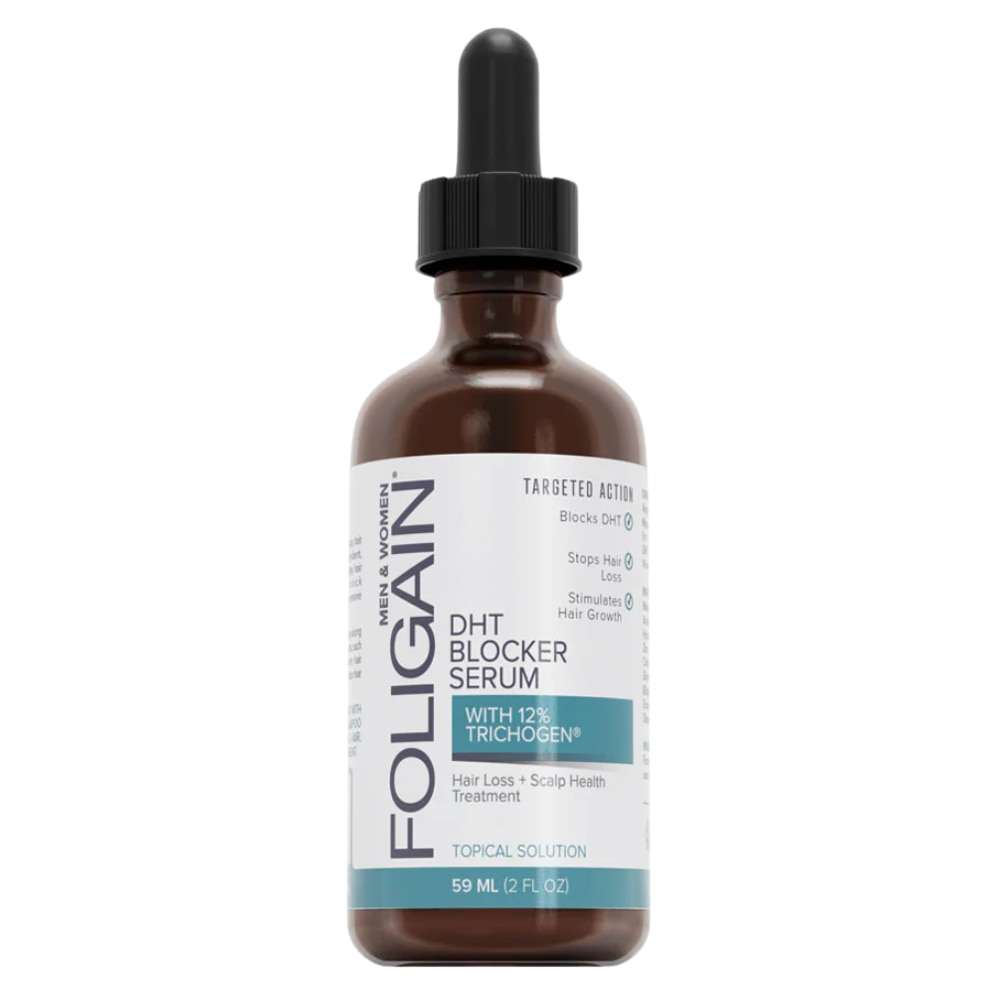 Разтвор против косопад, Foligain DHT Blocking Serum with 12% Trichogen ...