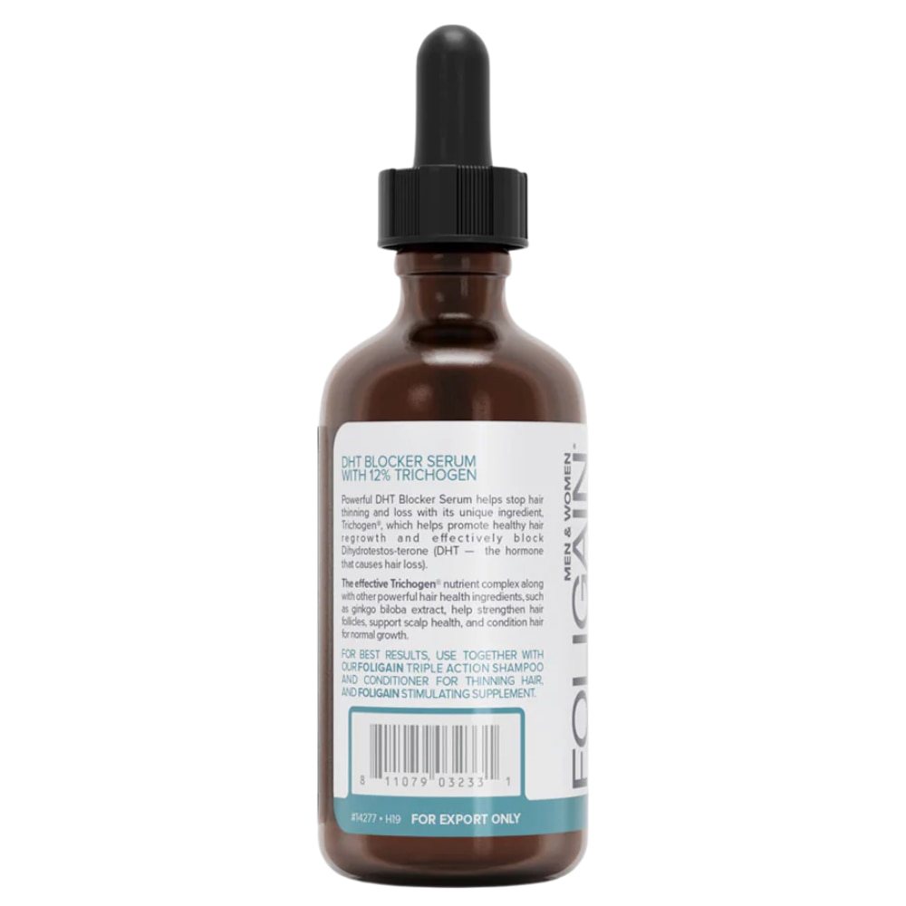 Разтвор против косопад, Foligain DHT Blocking Serum with 12% Trichogen ...